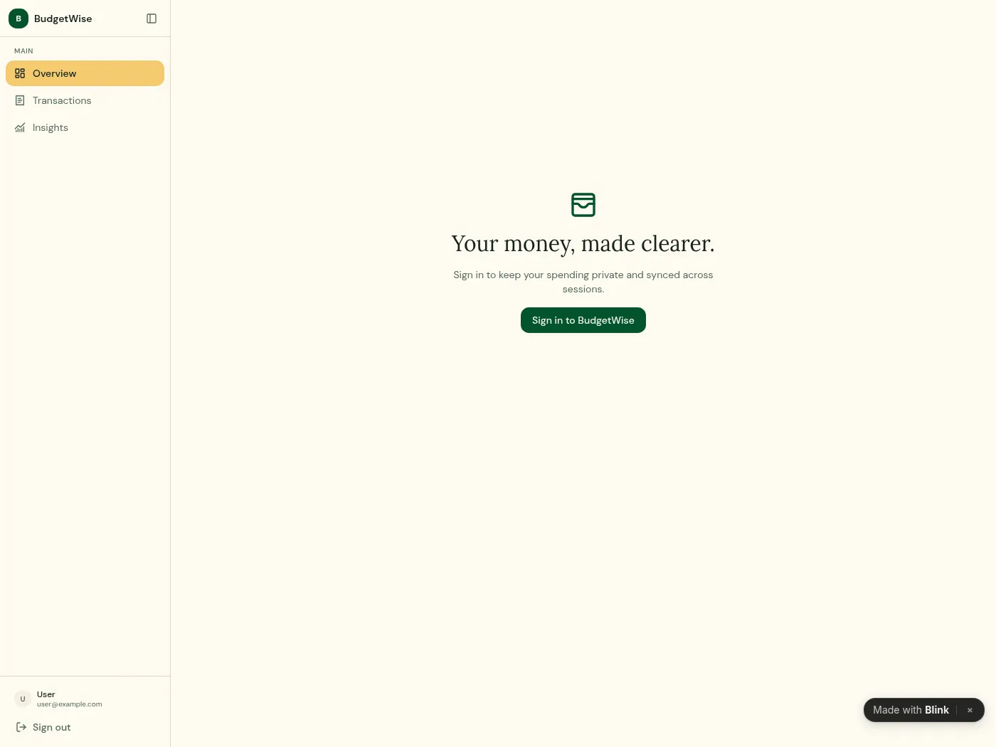 BudgetWise Tracker