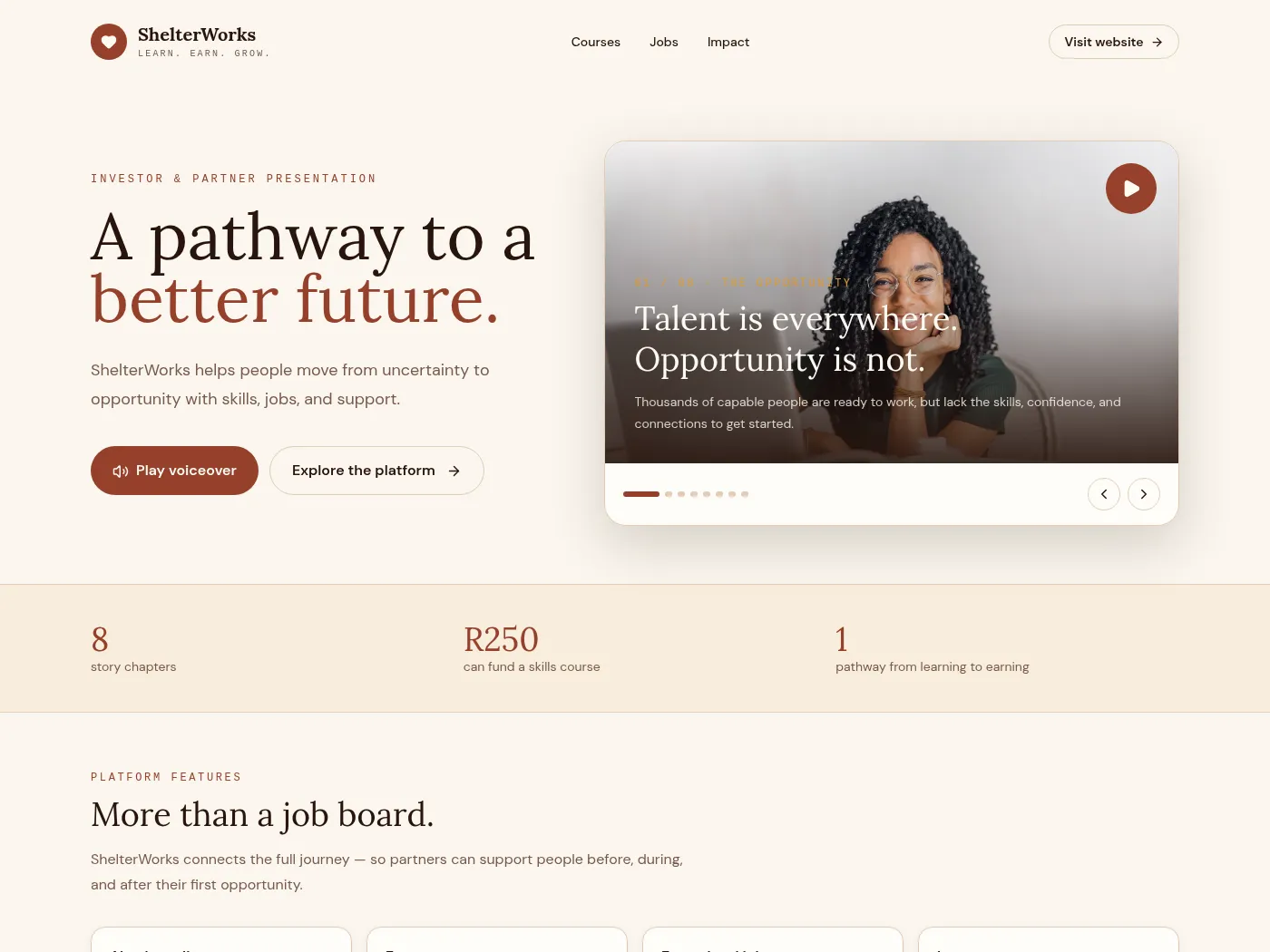 ShelterWorks Pitch Video