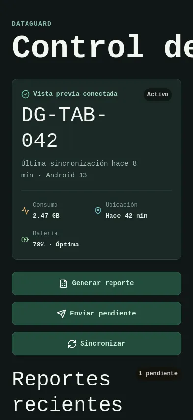 DataGuard Tablet Tracker