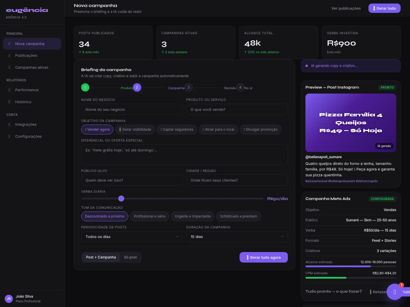Eugência 4.0 Prompt Master