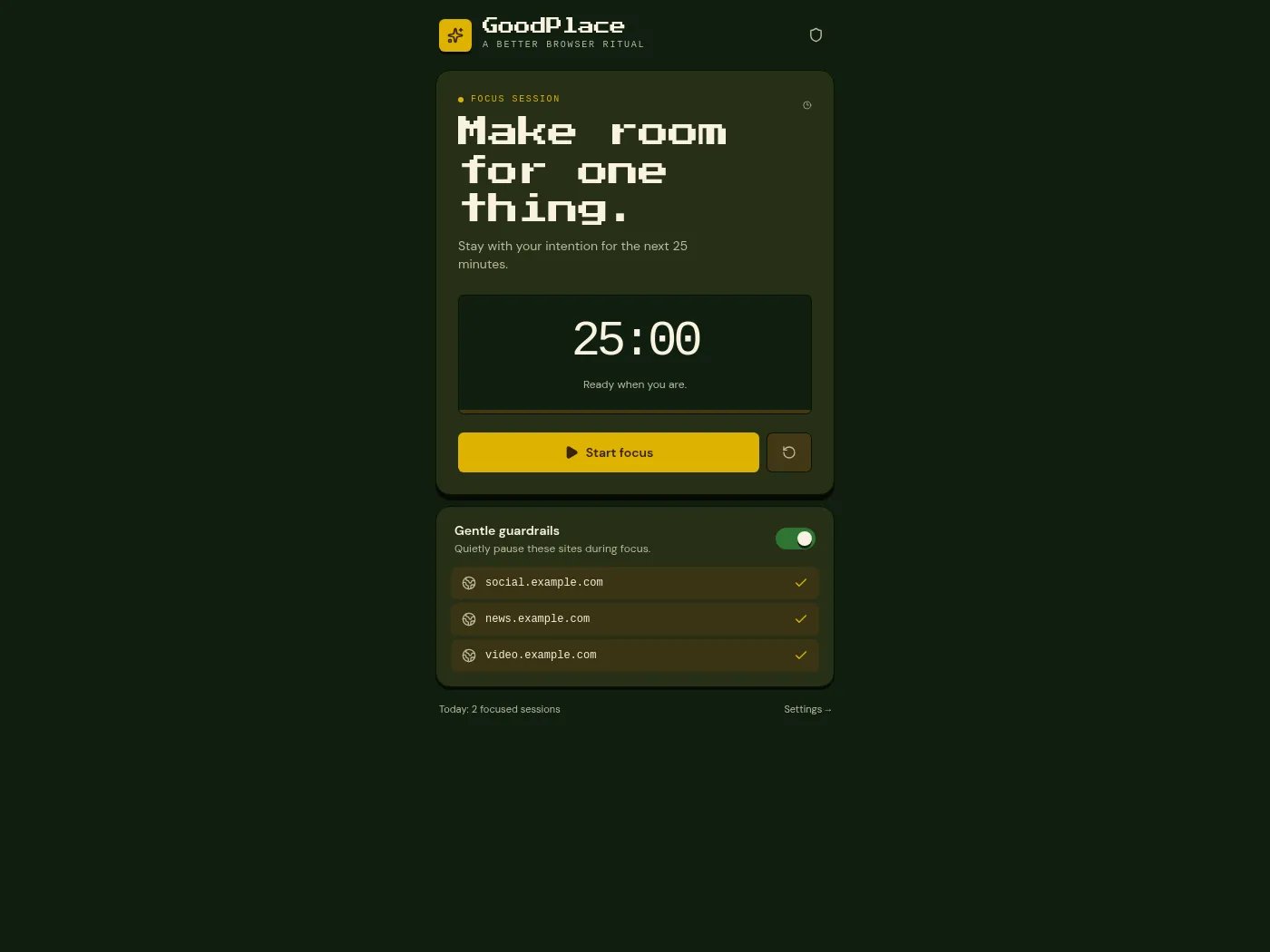 GoodPlace Addon