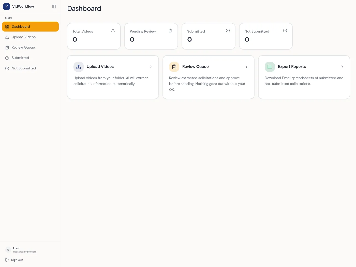 VidWorkflow Manager