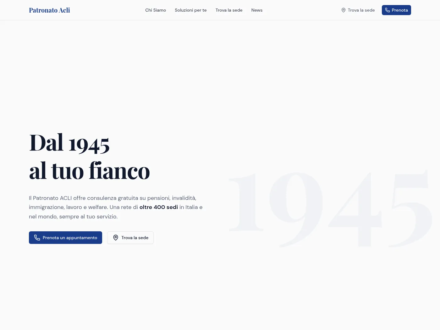 Patronato Acli Redesign