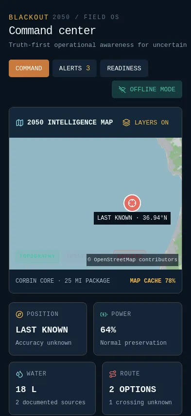 Blackout 2050 Command System