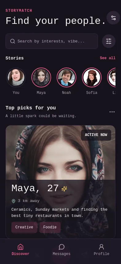 StoryMatch Messenger