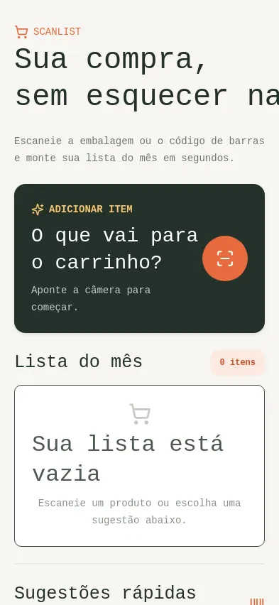 ScanList Shopping App