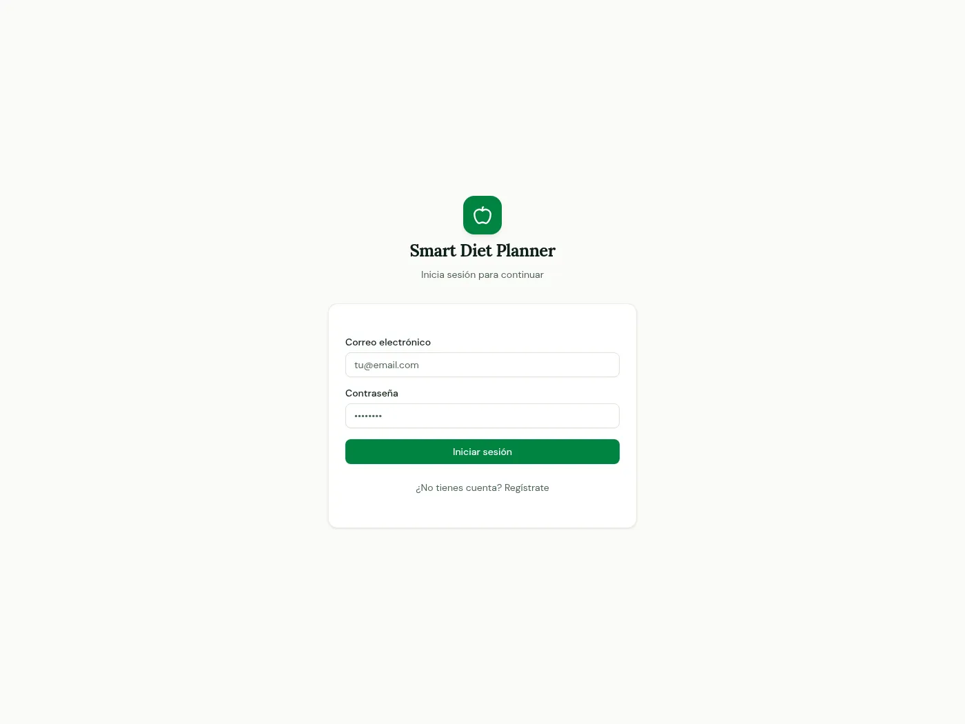 Smart Diet Planner