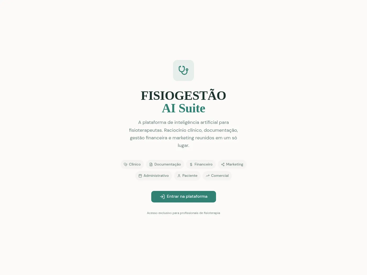 FISIOGESTÃO AI Suite