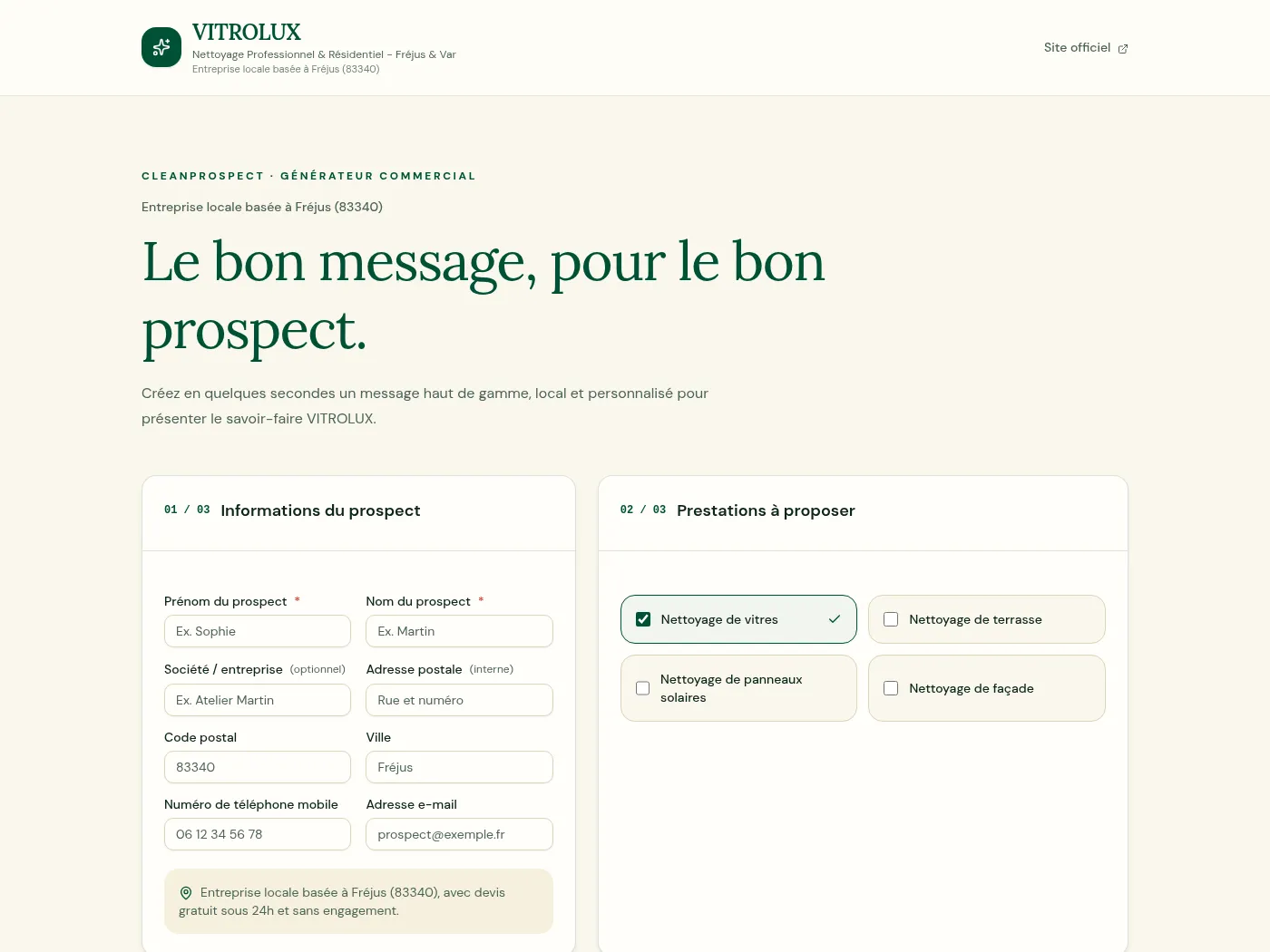 Vitrolux CleanProspect PWA