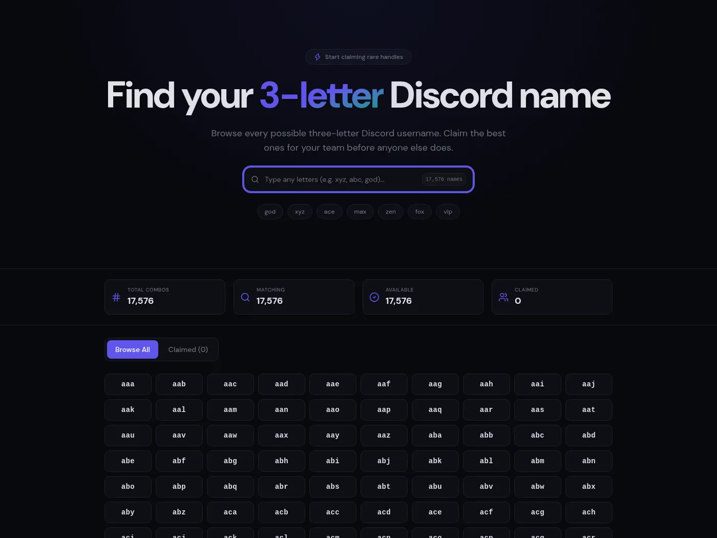 DiscordName Finder