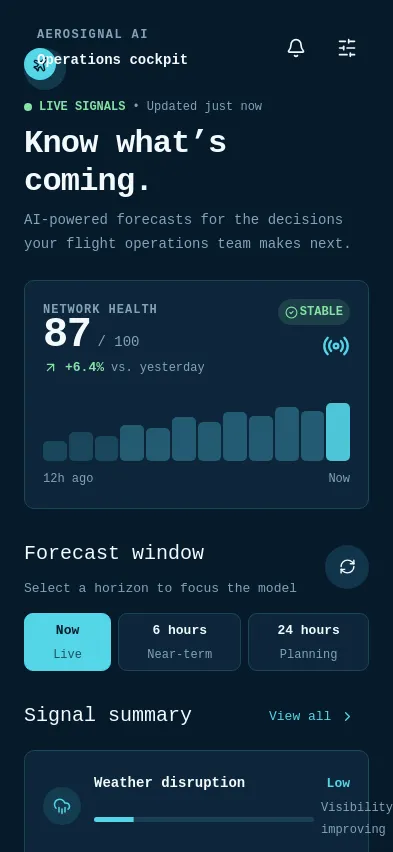 AeroSignal AI Predictor