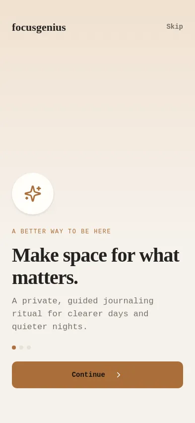 FocusGenius: Guided Journal