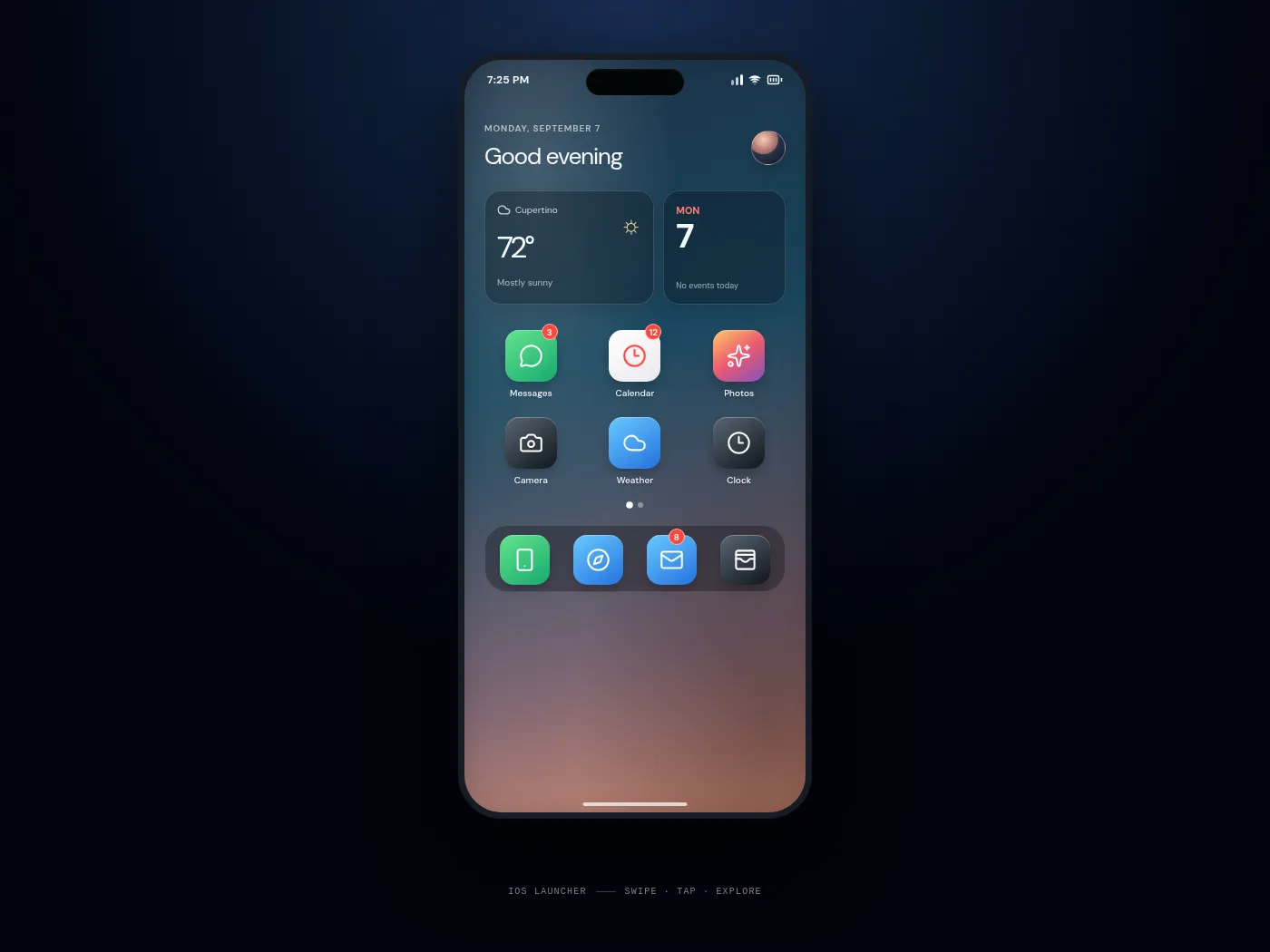 iOS Launcher Clone