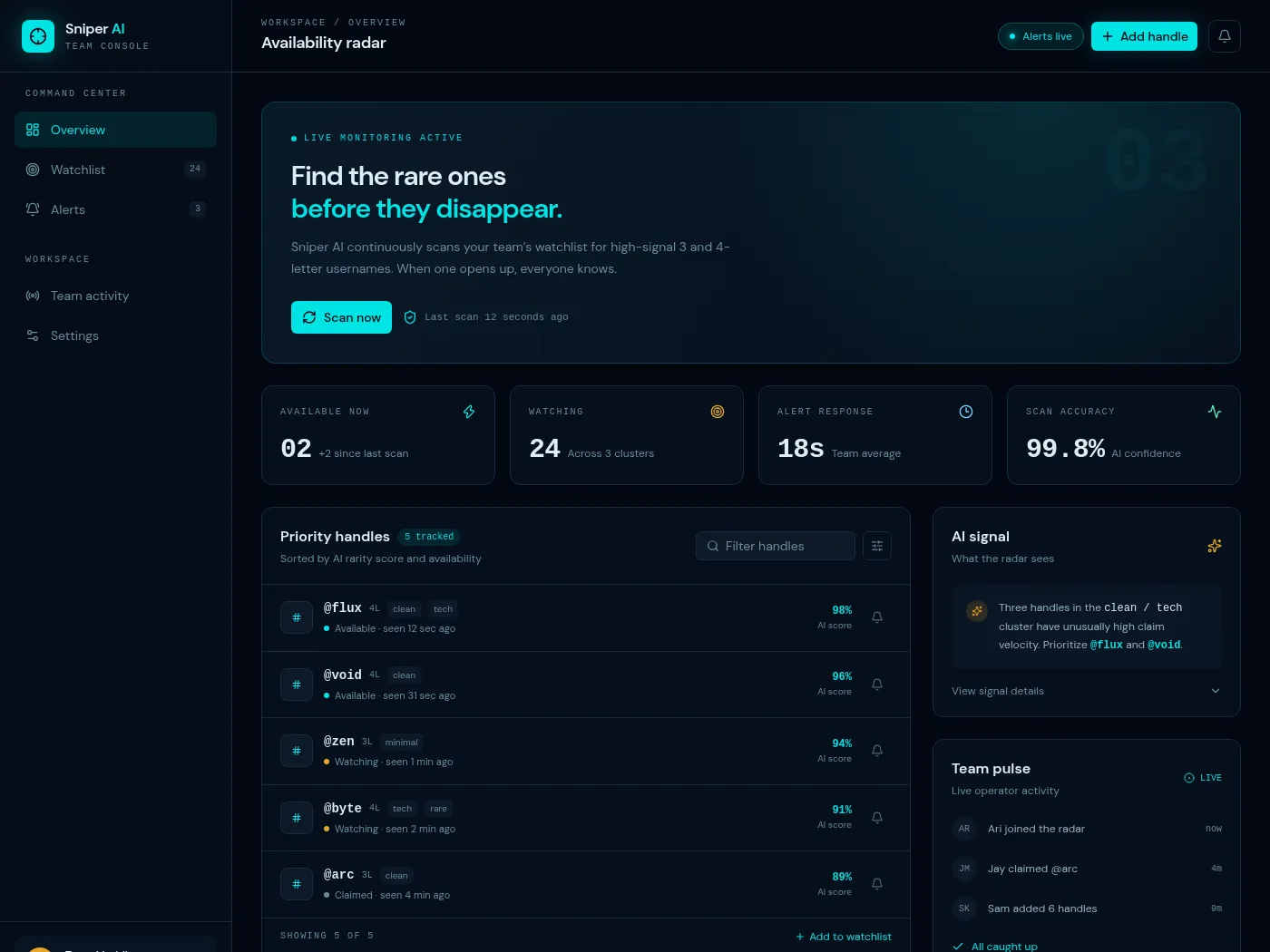 Discord Sniper AI