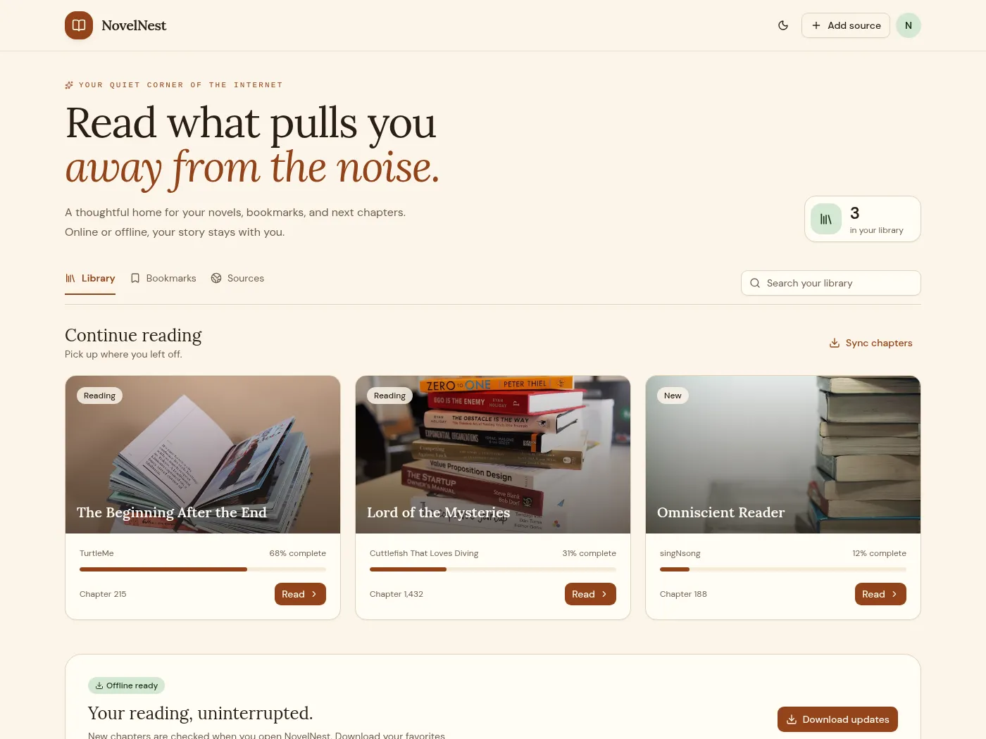NovelNest Reader