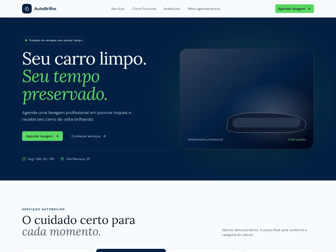 AutoBrilho Wash Scheduler