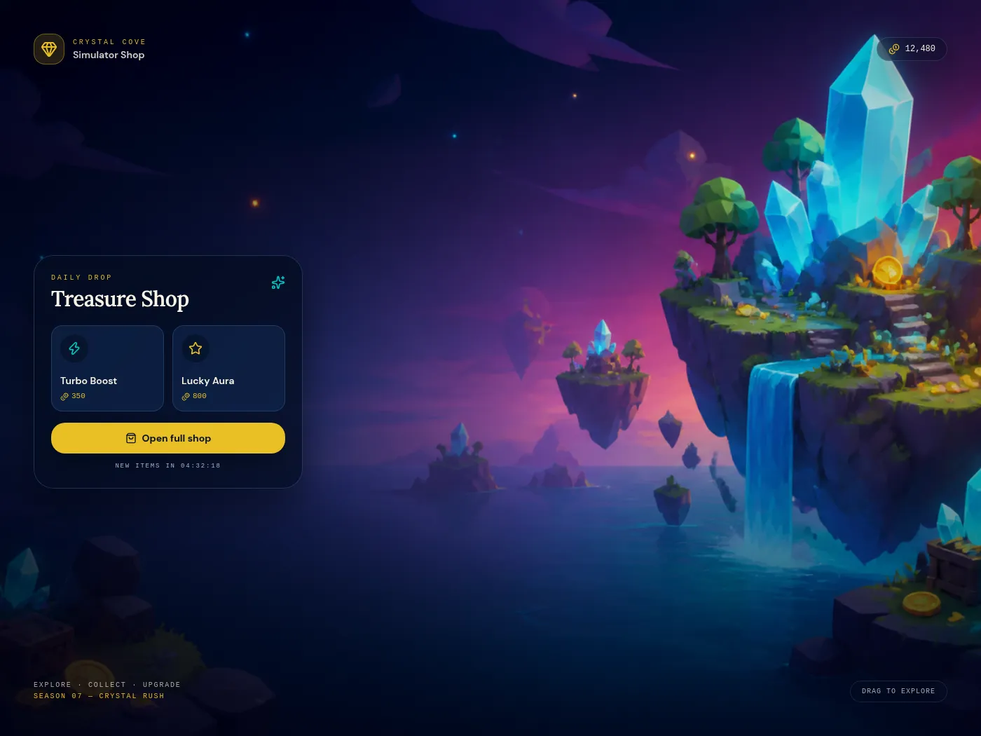 Roblox Shop UI Background