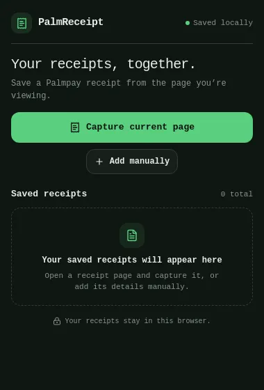 Palmpay Receipt Saver