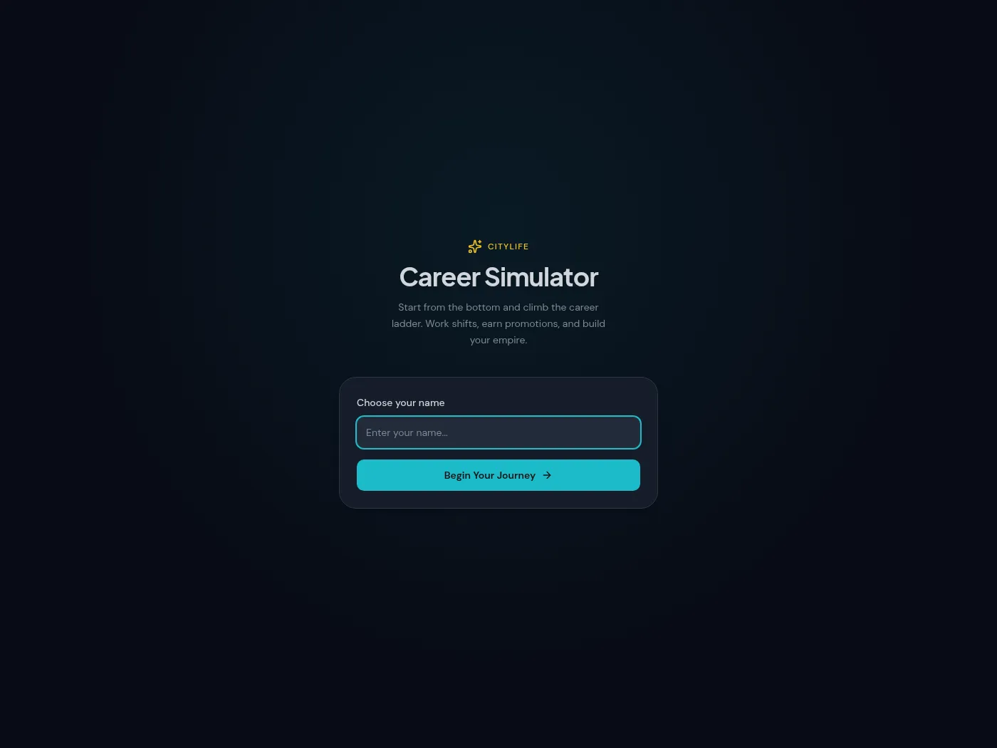 CityLife Career Simulator