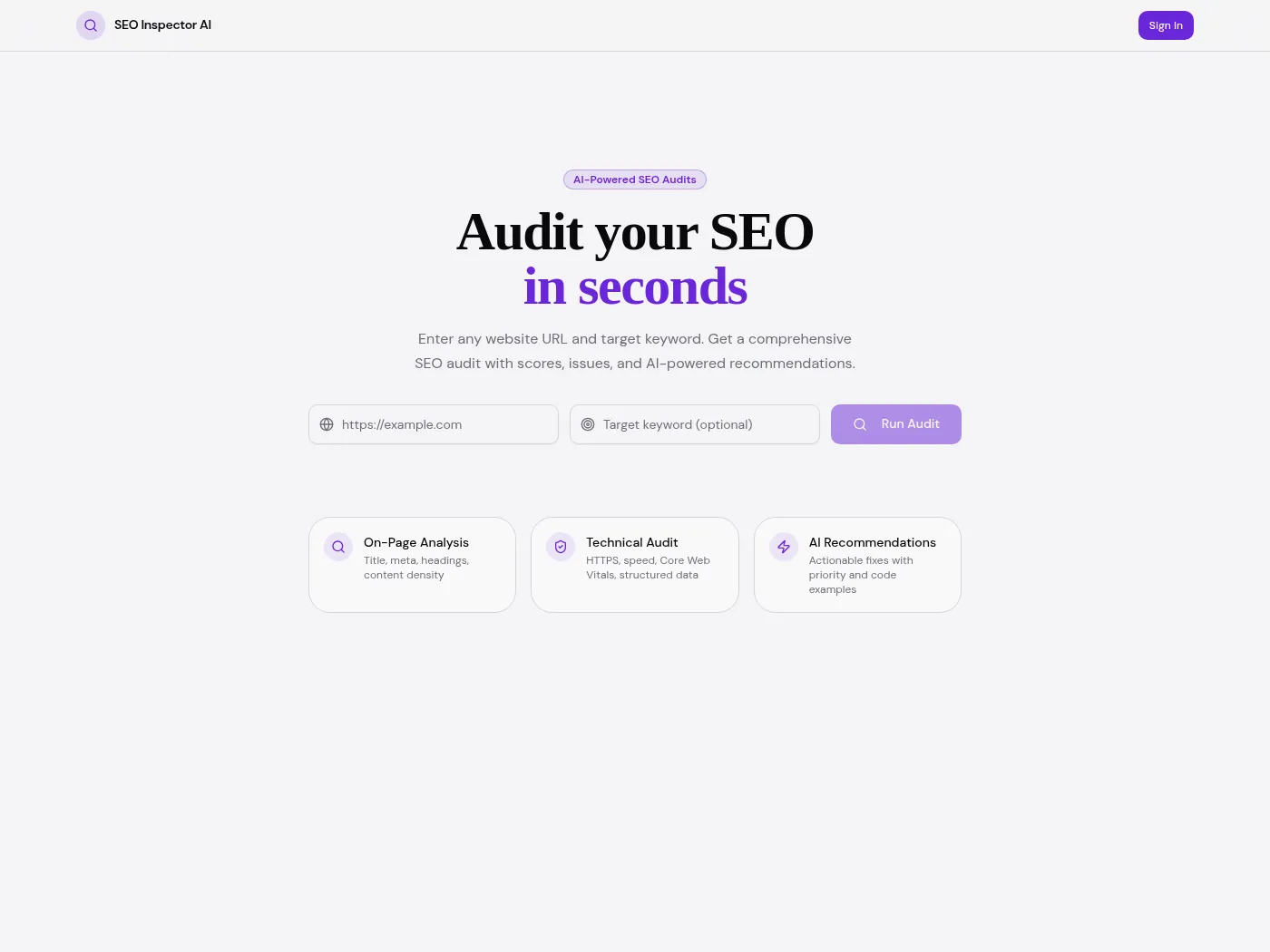 SEO Inspector AI