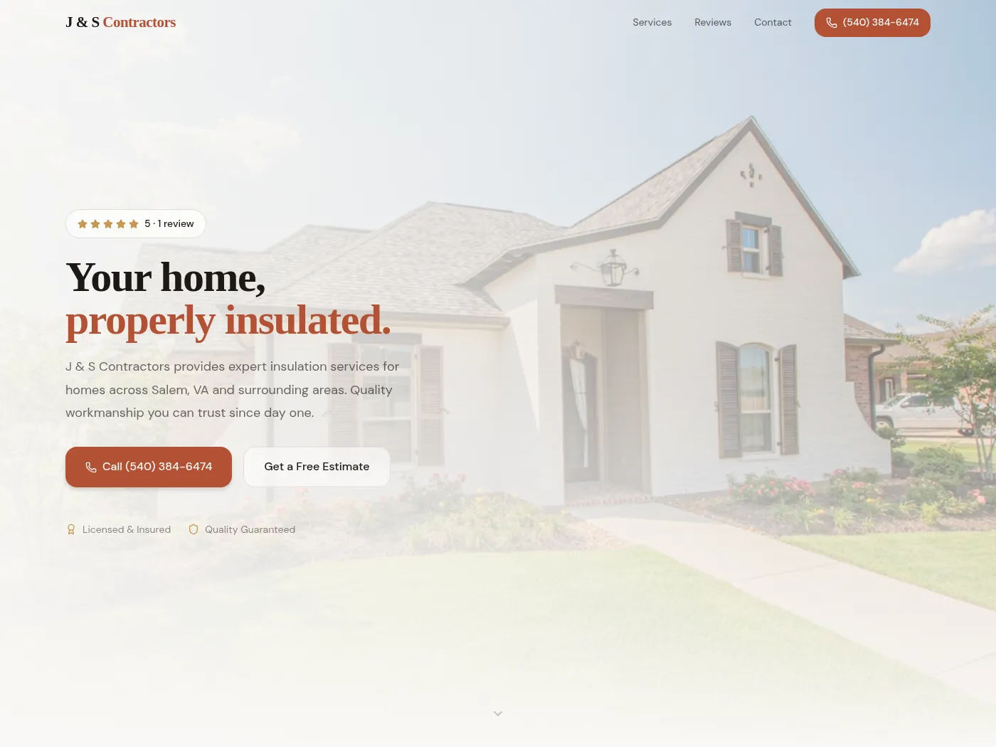 J & S Contractors Site