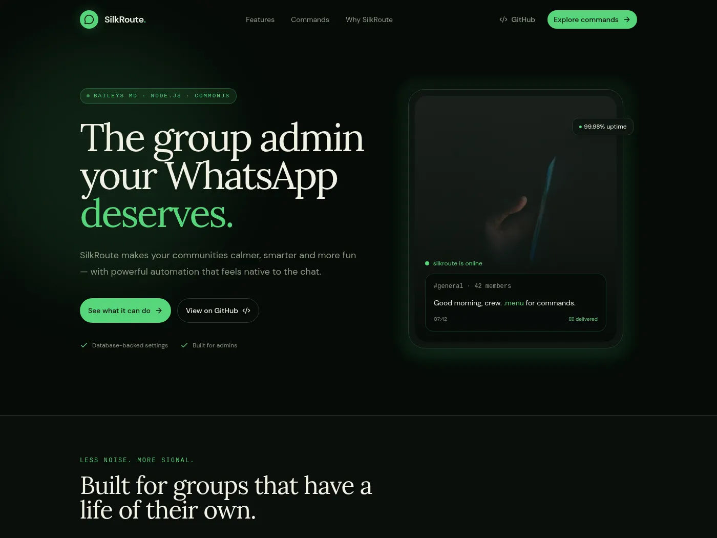 SilkRoute WhatsApp Bot