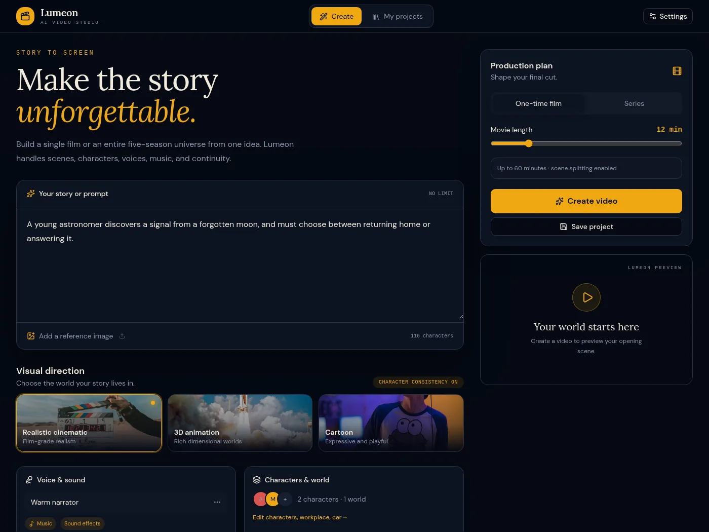 Lumeon AI Video Maker