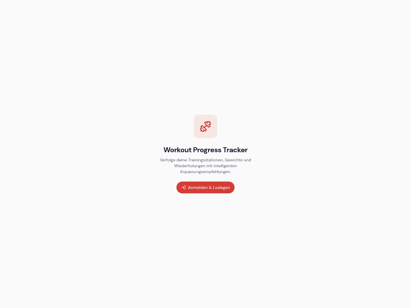 Workout Progress Tracker