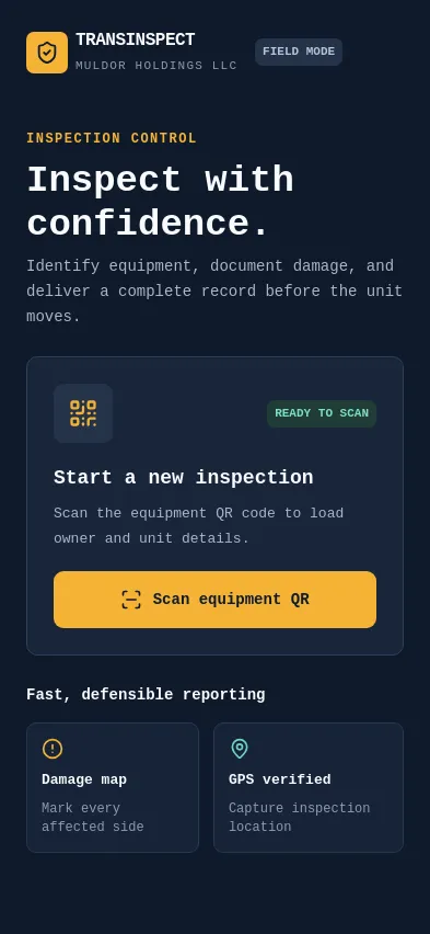 Transinspect Mobile App