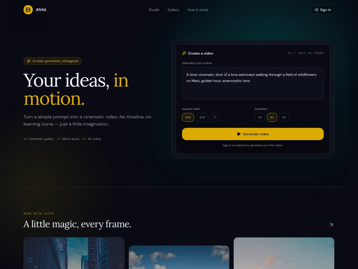 AIVid Generator