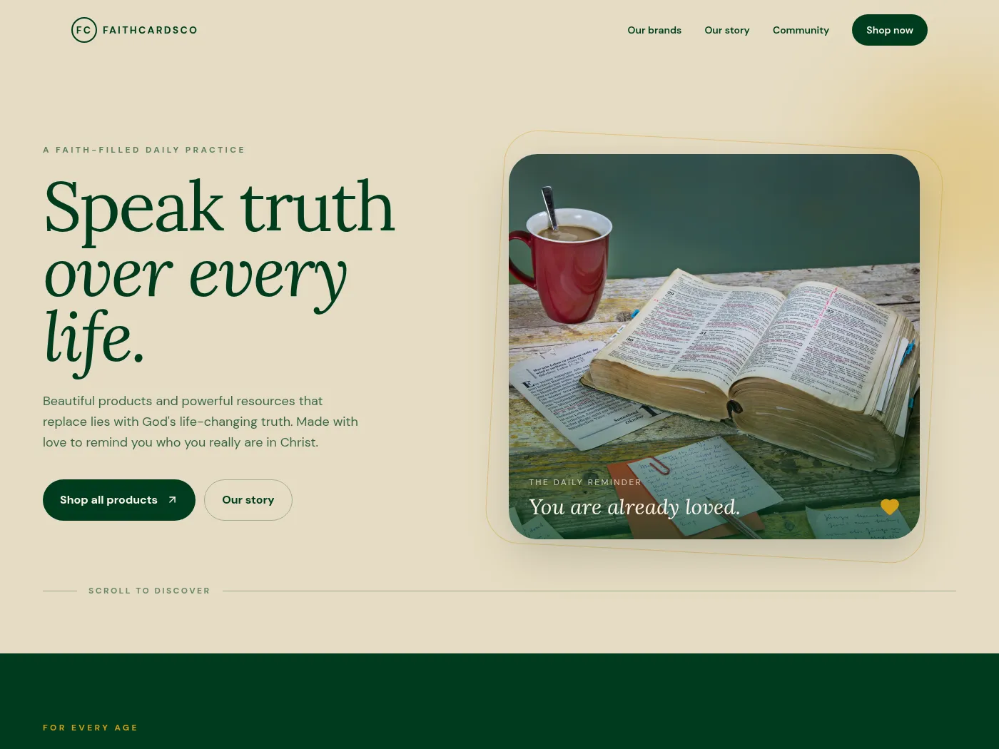 FaithCards Modern Site