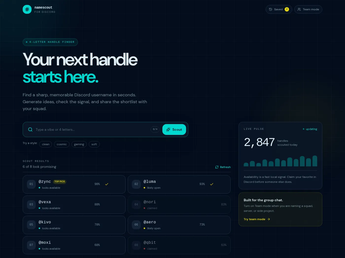 NameScout For Discord