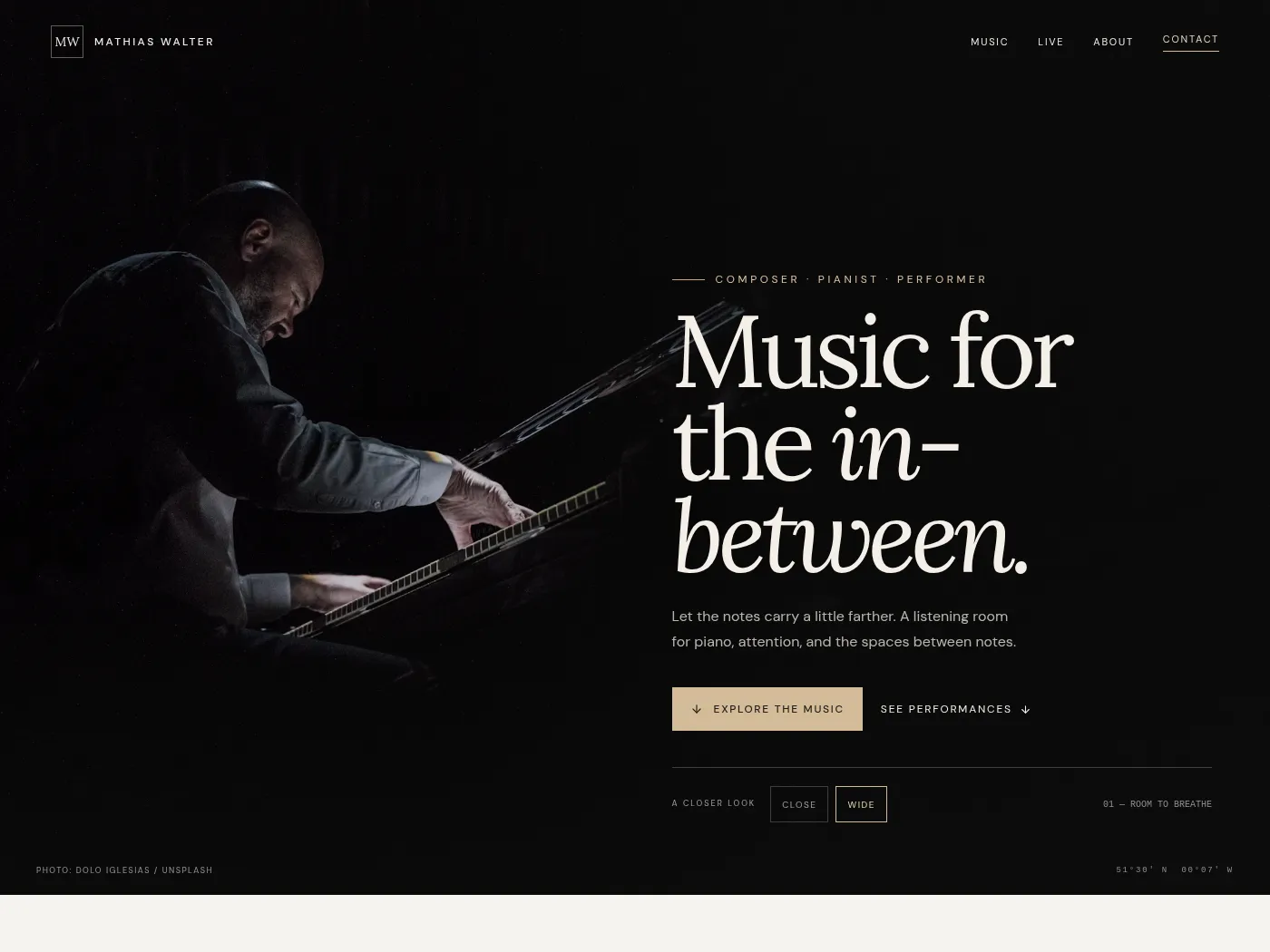Walter Music Website