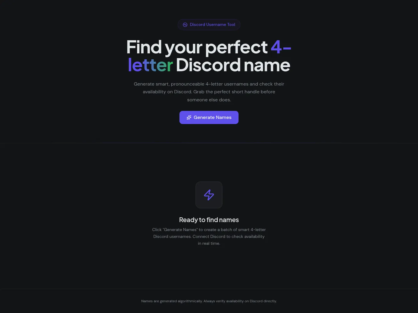 Discord Name Finder