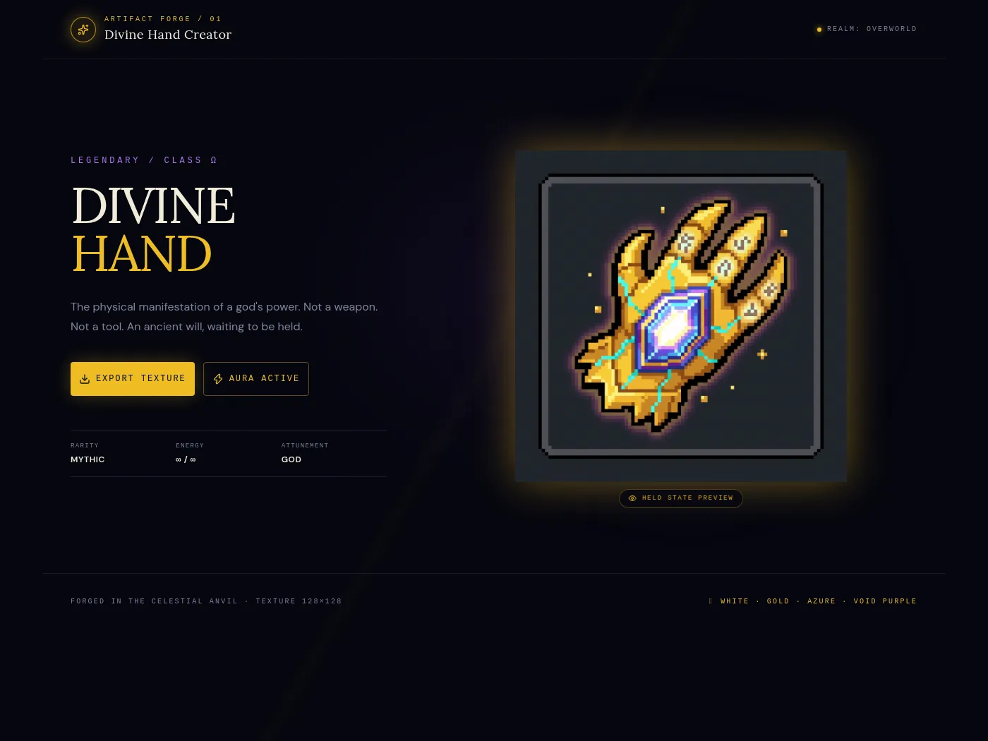Divine Hand Creator