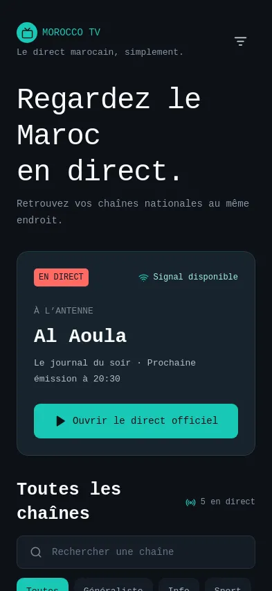 Morocco TV Streamer