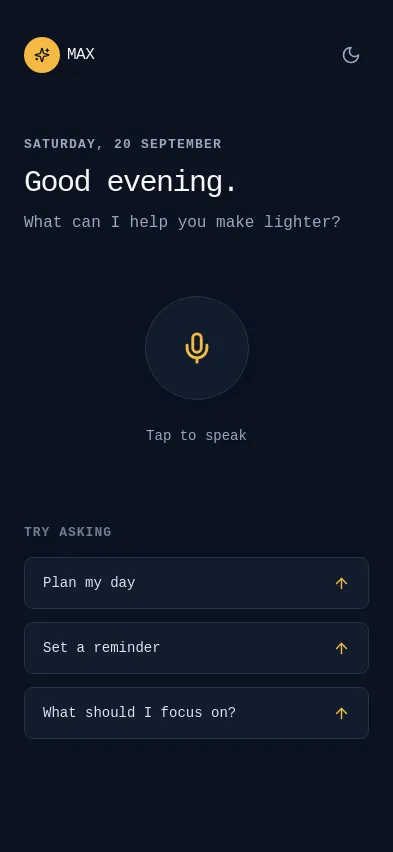 MAX Voice Assistant