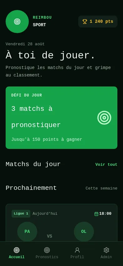 REIMBOU SPORT Pronostics