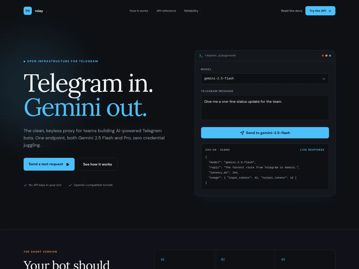 Gemini Telegram Proxy