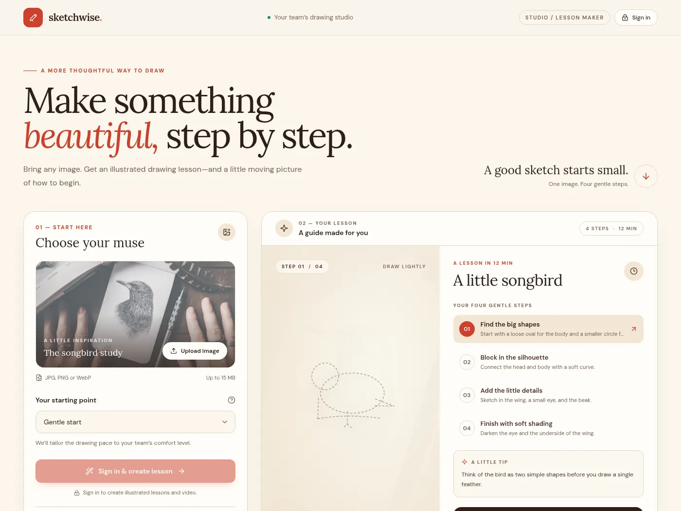 Sketchwise Tutor