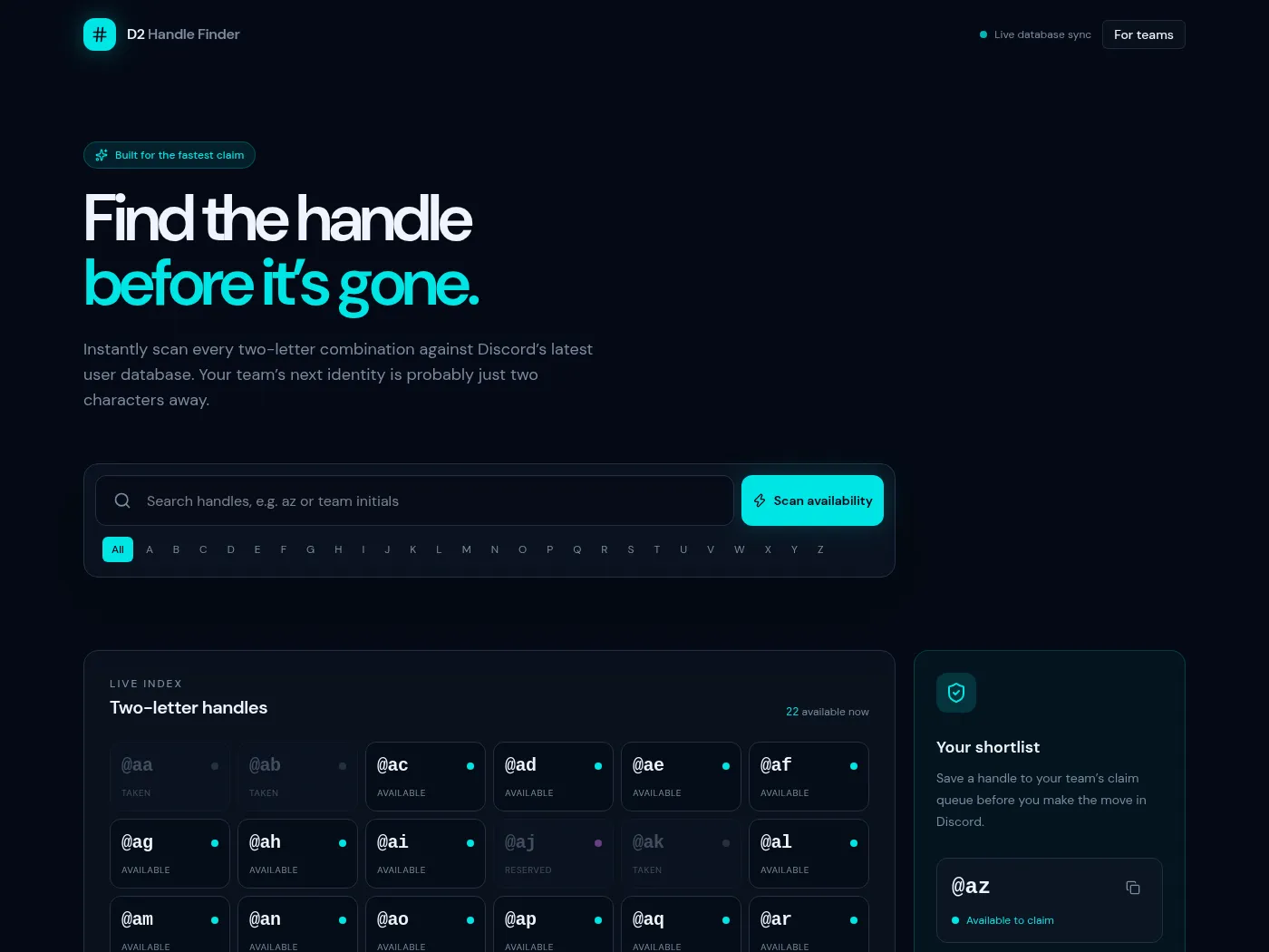 D2 Handle Finder