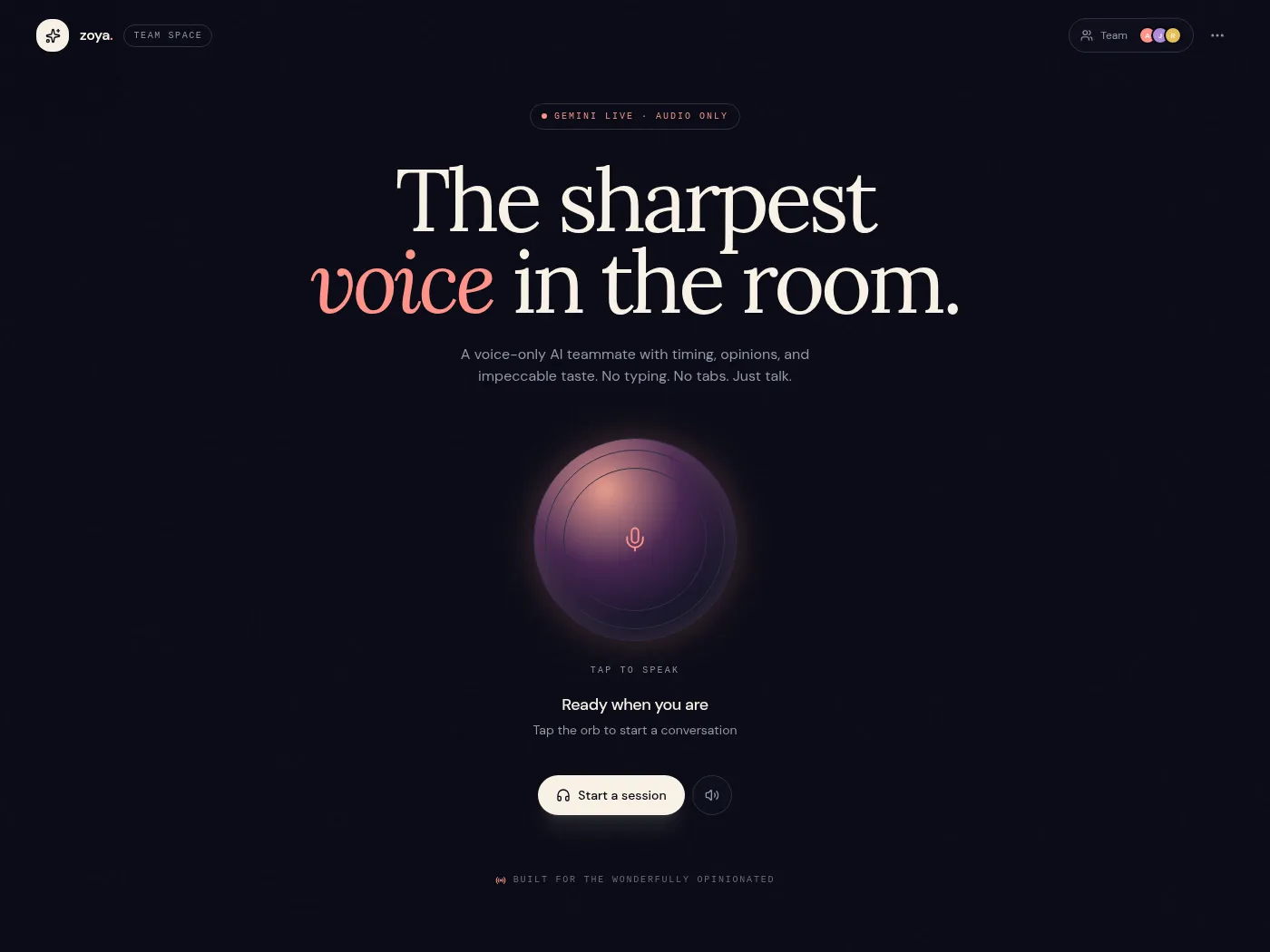 Zoya AI Voice Assistant