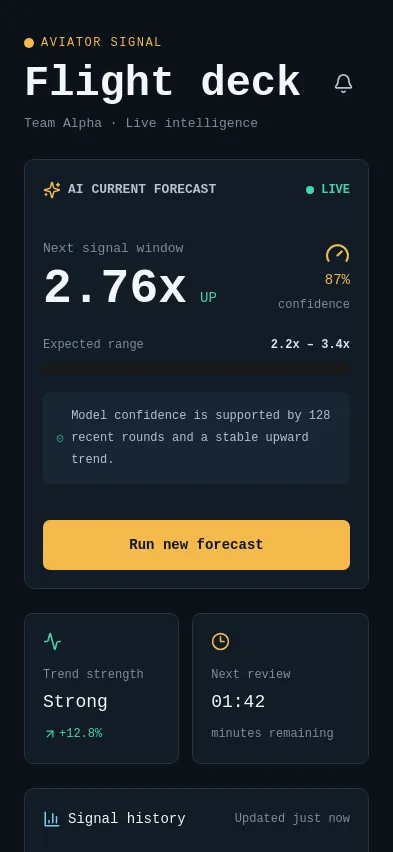 Aviator Signal Predictor