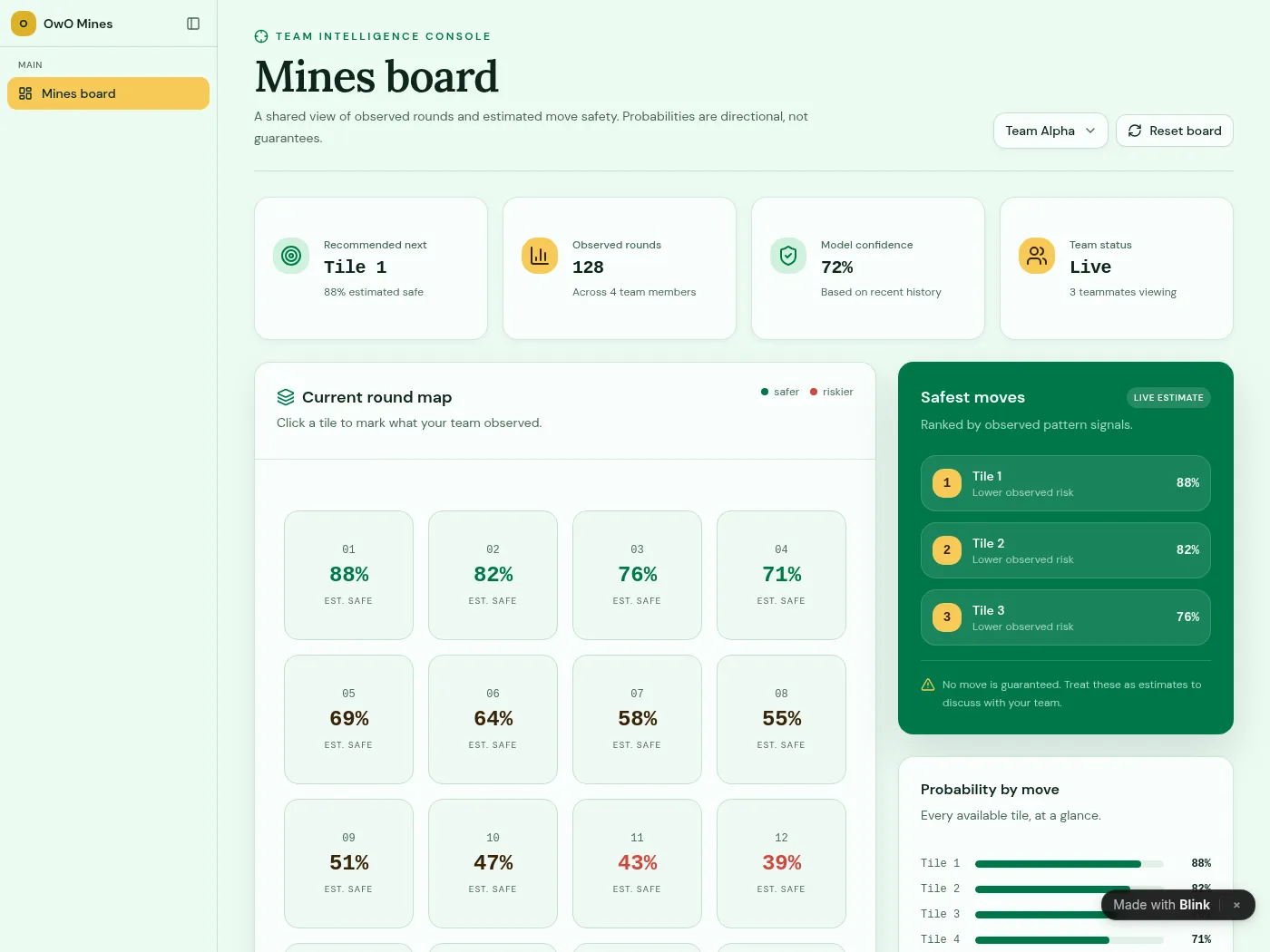 OwO Mines Predictor