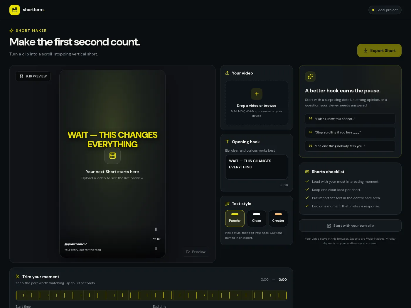 Viral Shorts Maker