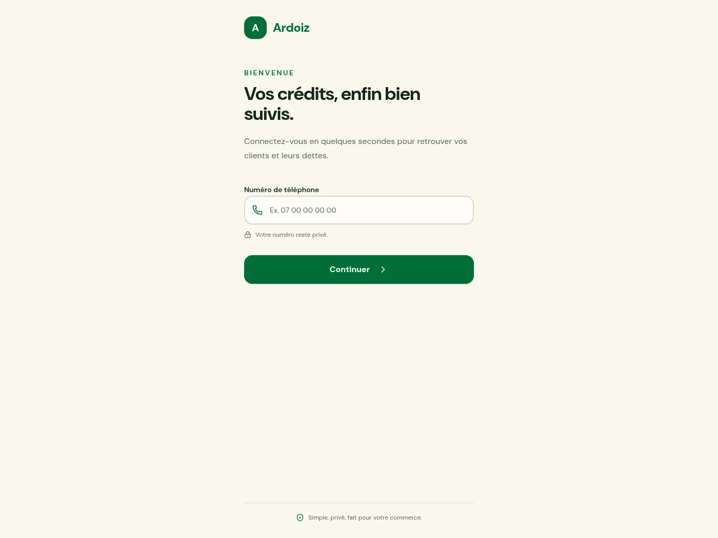 Ardoiz Credit Tracker