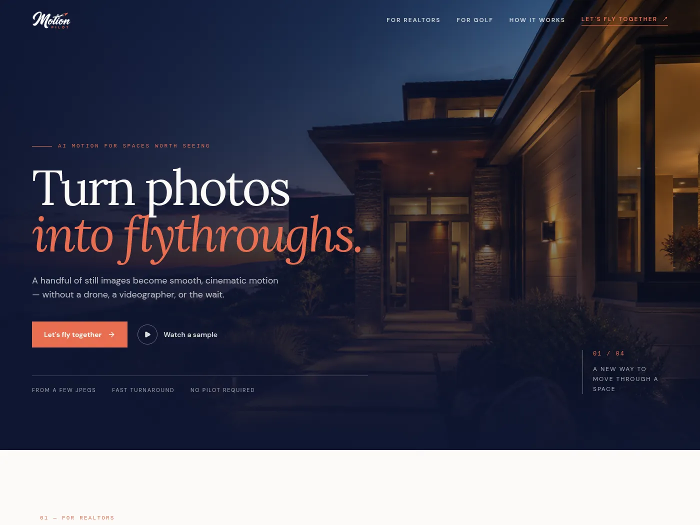Motion Pilot Landing Page