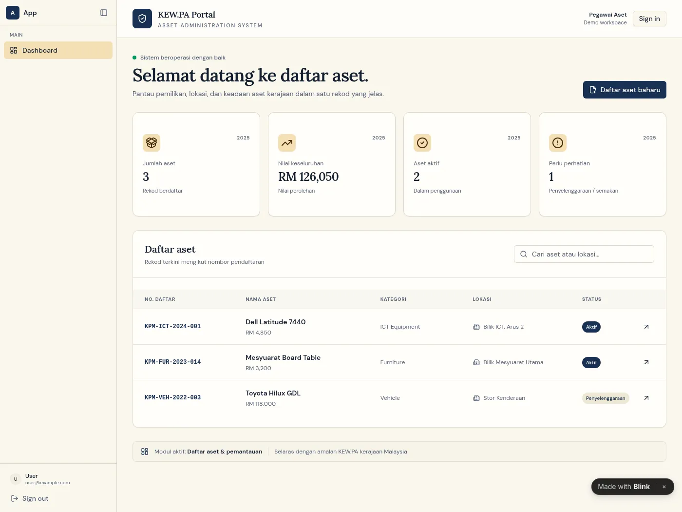 Malaysia KEW.PA Portal