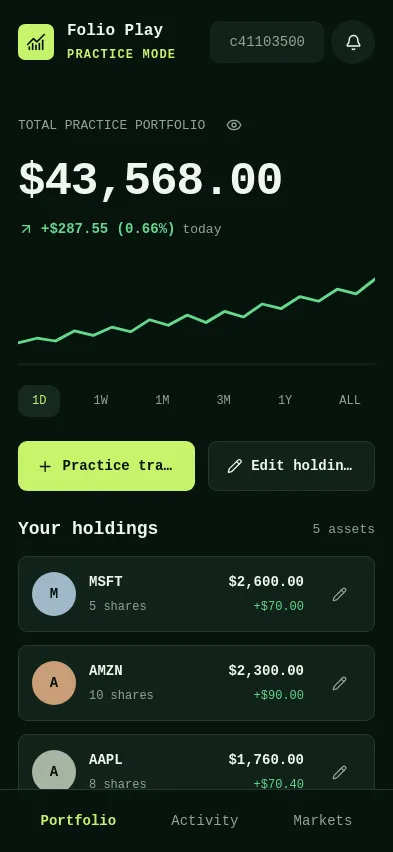 RolePlay Wallet Sim