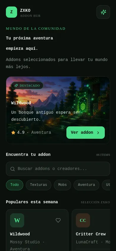 Zxko Minecraft Addons